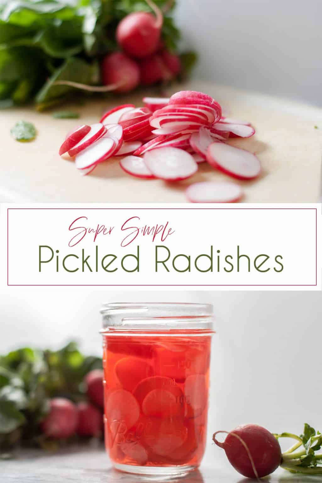 Quick Pickled Radishes - Pickled Radish Recipe- Mountain Berry Eats