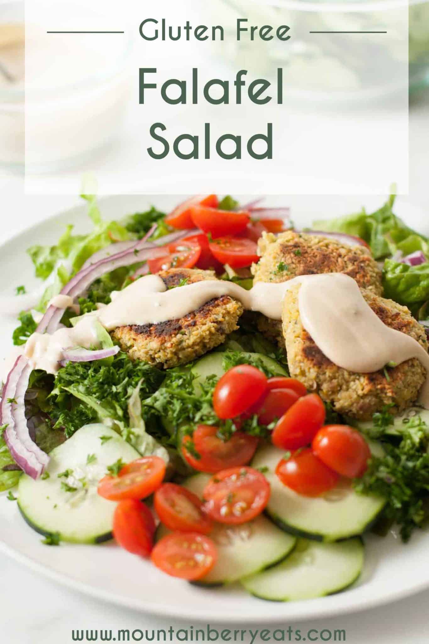 Falafel Salad with Tahini Dressing - Gluten Free Recipes - Mountain ...