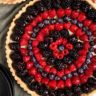 White Chocolate Berry Tart - Quick No Bake Filling and GF Crust Option!