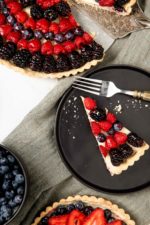 White Chocolate Berry Tart - Quick No Bake Filling and GF Crust Option!
